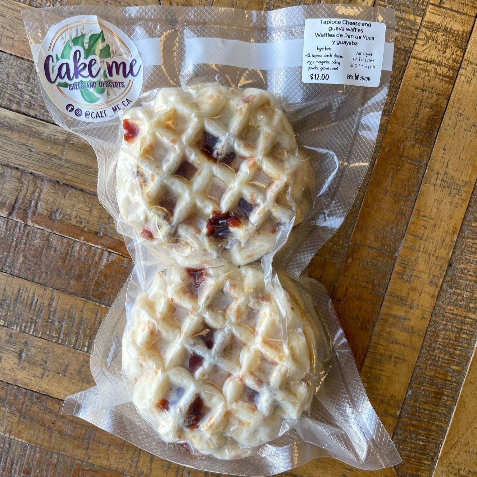Waffles de Pan de Yuca & Guava Cake Me 6 units – Familia Fine Foods Inc.